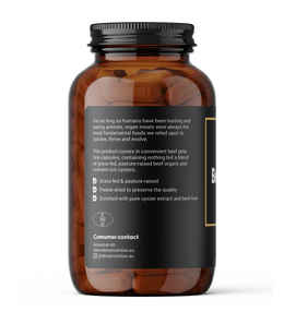 Beef Testicles – Grass-Fed Organ Supplement, 240 capsules – Dense Nutrition